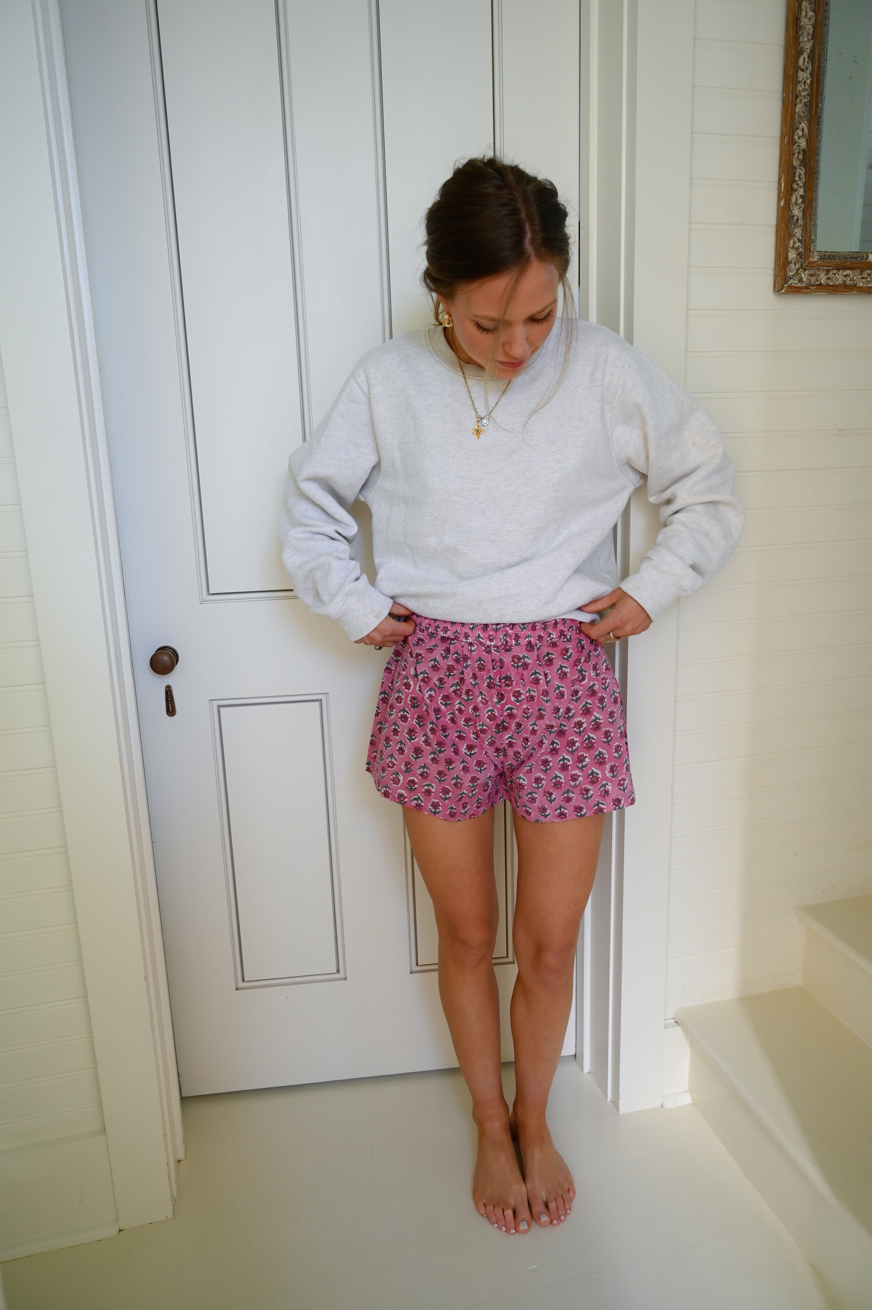 Boxer Shorts - Magenta Flower – Darling